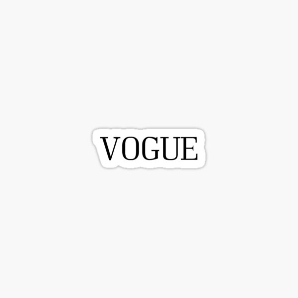 "Vogue Sticker Transparent" Sticker for Sale by Jespear3 | Redbubble
