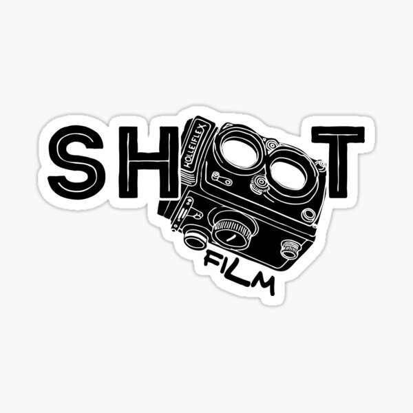 "Shoot Film - Black Edition" Sticker for Sale by 3zframes | Redbubble