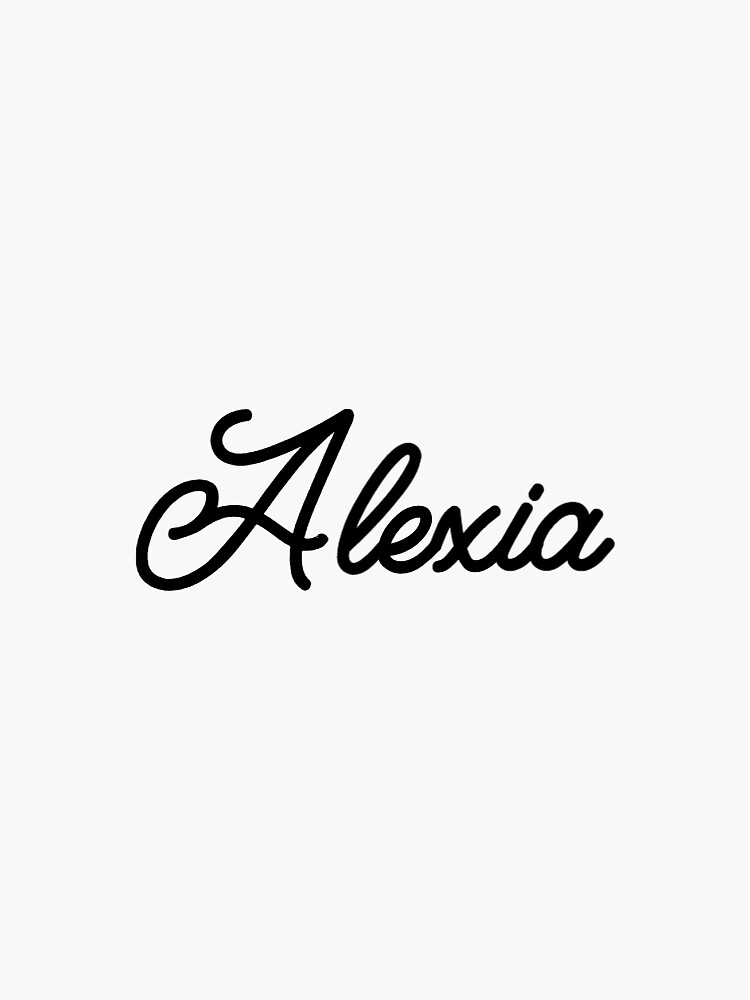 "Alexia " Sticker for Sale by MMaeDesigns | Redbubble