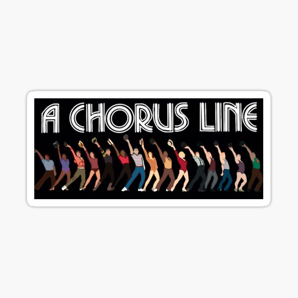 "A Chorus Line Musical" Sticker for Sale by jjwits | Redbubble