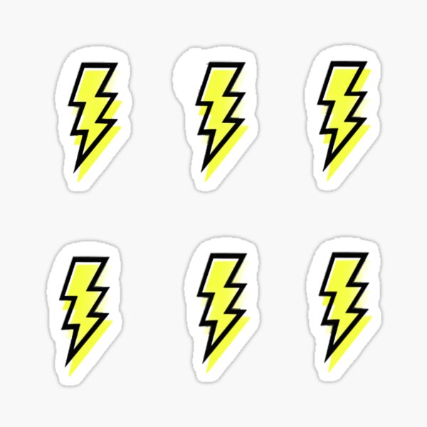 "lightning bolt sticker pack" Sticker for Sale by caitlinjquinn | Redbubble