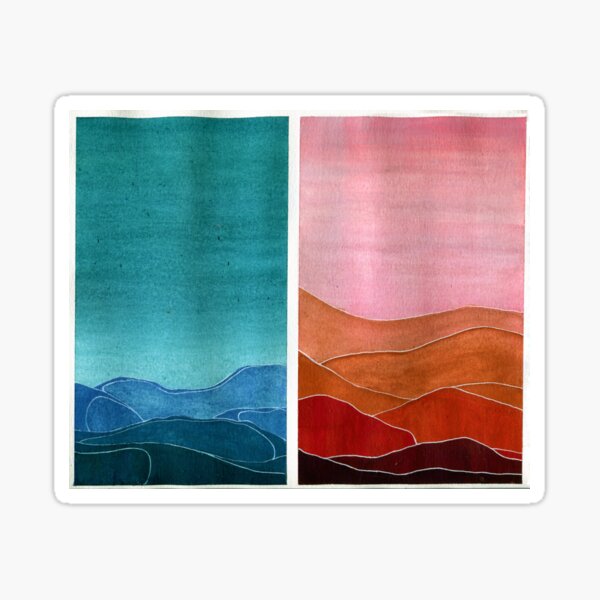 "Opposites" Sticker for Sale by BessPope | Redbubble