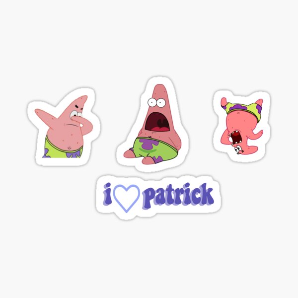 "patrick pack" Sticker for Sale by StickersByJess1 | Redbubble