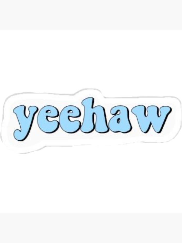 yeehaw” sticker pack" Art Print by emmaelizabethhh | Redbubble