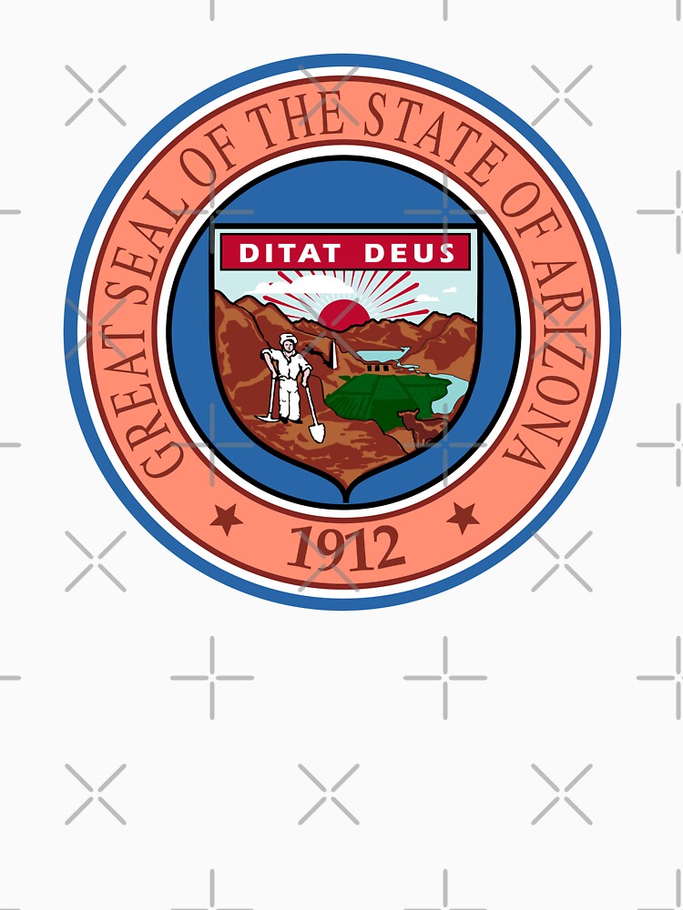 "Arizona AZ Official State Seal" T-shirt for Sale by states | Redbubble ...