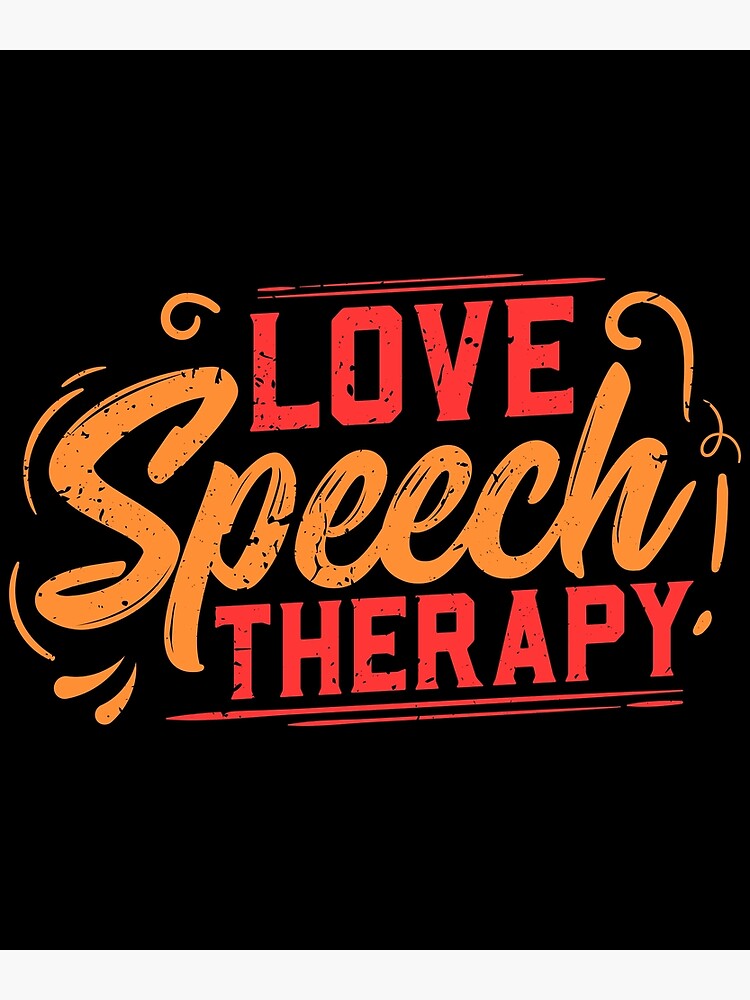 "Love Speech Therapy" Canvas Print for Sale by tresbelleshirts | Redbubble