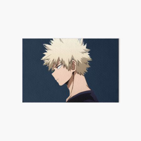 "bakugo side profile" Art Board Print by adrianadn | Redbubble