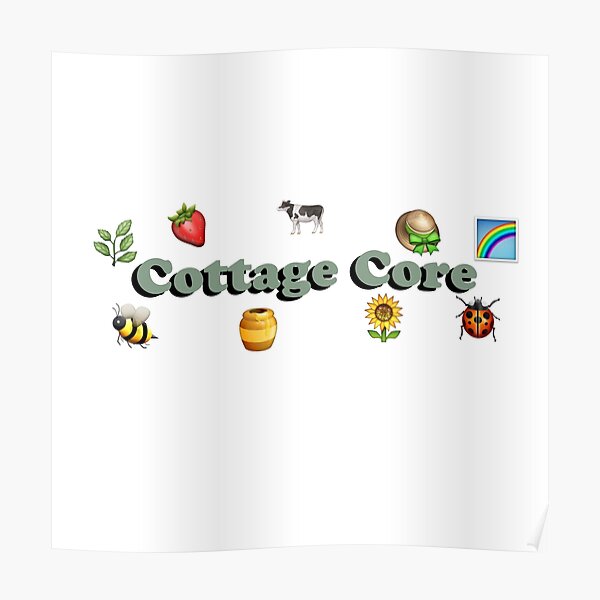 "Cottage Core emoji aesthetic" Poster by hannahk07 | Redbubble