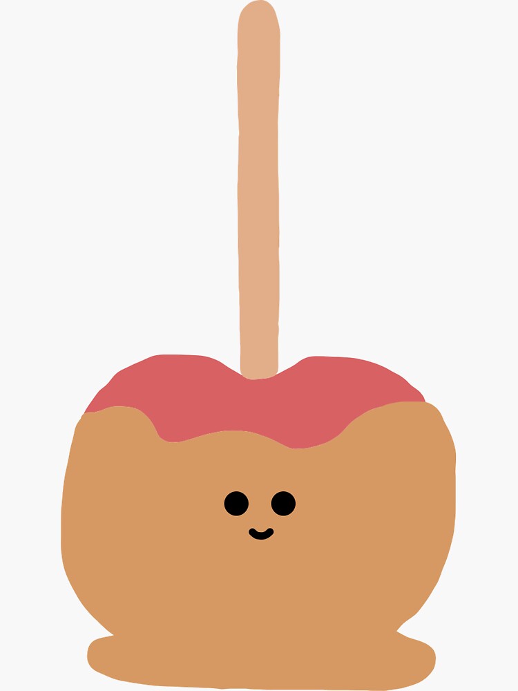 "Candy Apple Cartoon" Sticker for Sale by morganmaterni | Redbubble