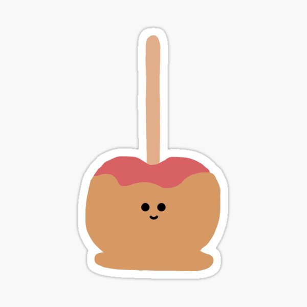 "Candy Apple Cartoon" Sticker for Sale by morganmaterni | Redbubble