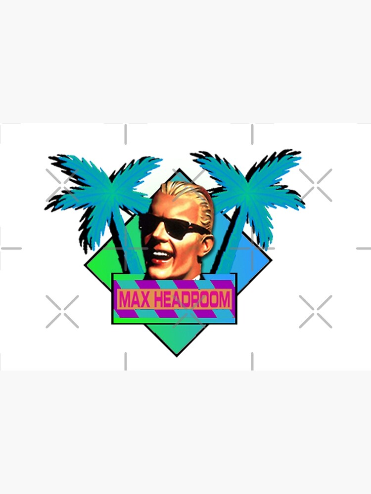 "Max Headroom Retrowave 80s Miami" Poster for Sale by Ratch2929 | Redbubble