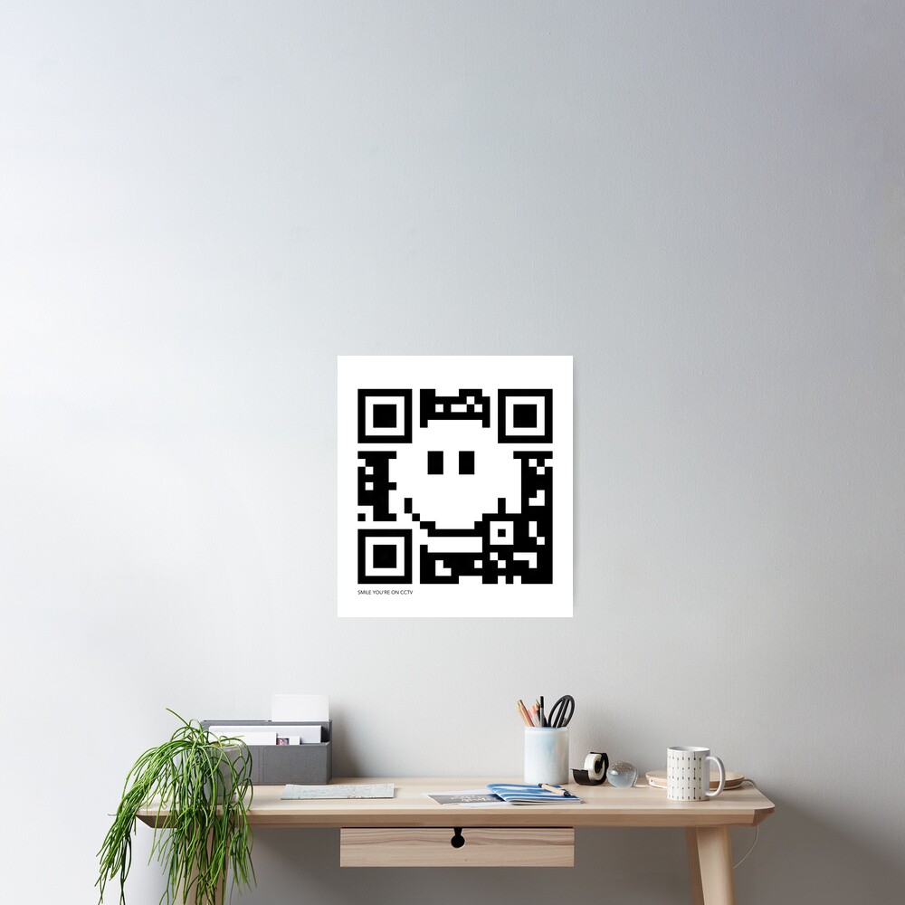 "QR Code - Smiley" Poster for Sale by wiscan | Redbubble