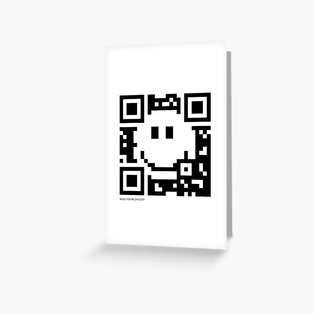 "QR Code - Smiley" Greeting Card for Sale by wiscan | Redbubble