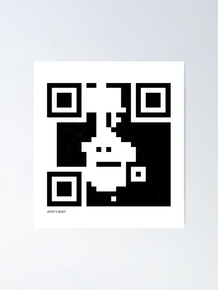 "QR Code - Michael Jackson" Poster for Sale by wiscan | Redbubble