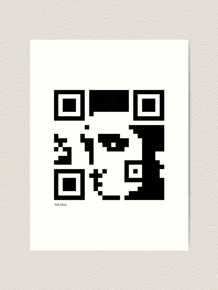"QR Code - Elvis" Art Print for Sale by wiscan | Redbubble