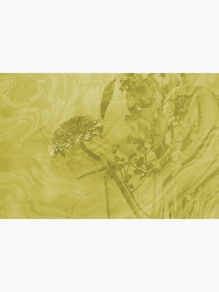 "Yellow duotone tropical flower artwork" Sticker by misma-design ...