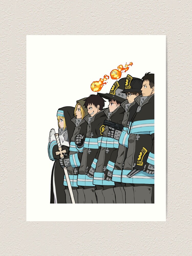 "Squad 8 from Fire Force" Art Print by vika123lol | Redbubble