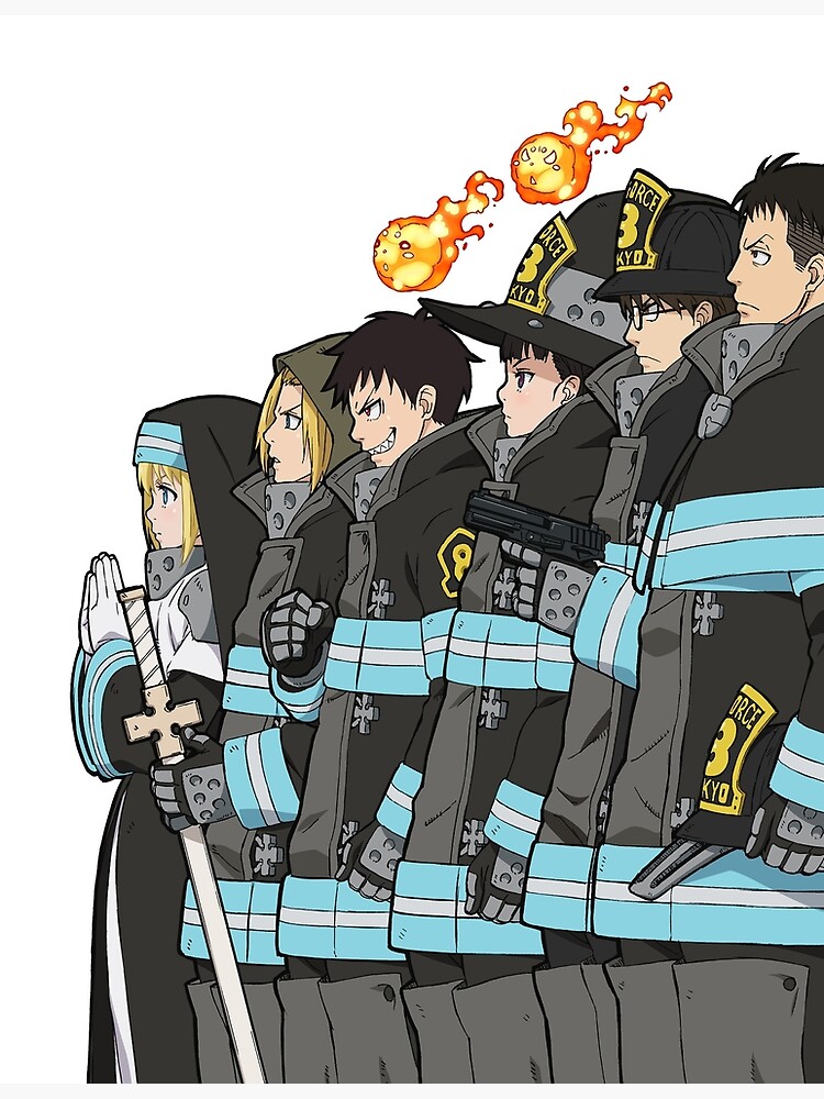 "Squad 8 from Fire Force" Art Print by vika123lol | Redbubble