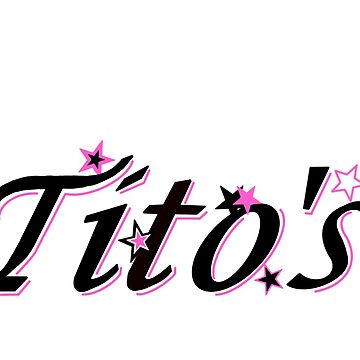 "pink star tito’s" Sticker for Sale by diyamathur | Redbubble