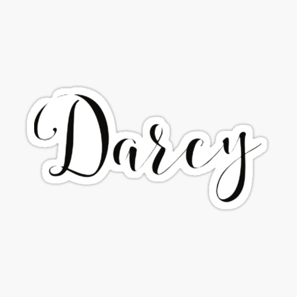"Darcy" Sticker for Sale by braceletsbyqu | Redbubble