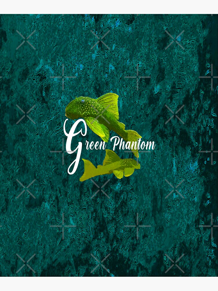 "L200 Green Phantom Pleco" Sticker for Sale by GFishy | Redbubble