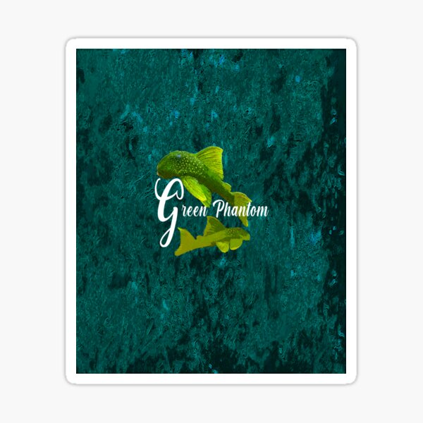 "L200 Green Phantom Pleco" Sticker for Sale by GFishy | Redbubble