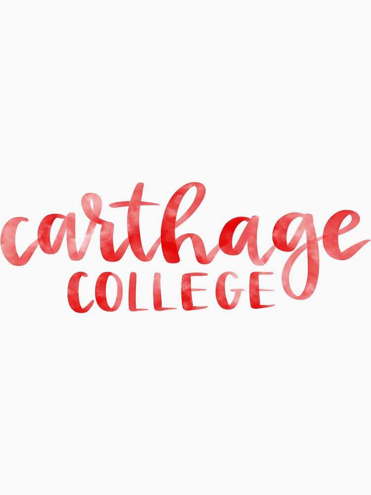 "Carthage college" Sticker for Sale by ccgoering | Redbubble
