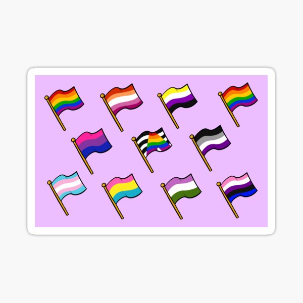 "Pride flag purple" Sticker by Daileydraws | Redbubble