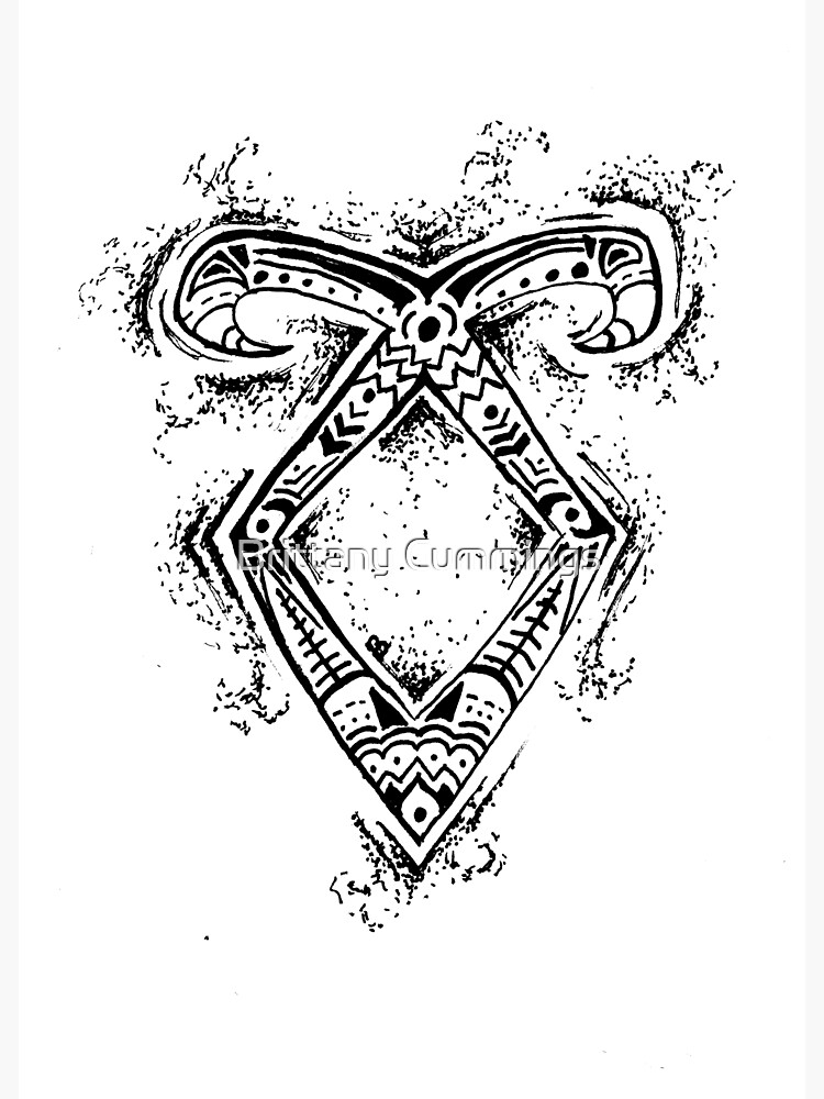 "Graceful Angelic Rune" Art Print by cummingsinkart | Redbubble