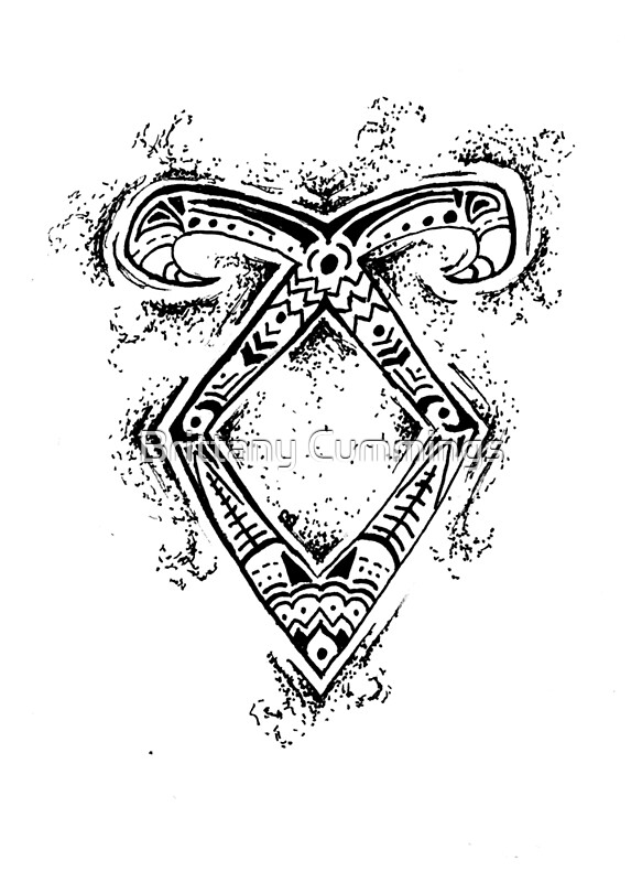 "Graceful Angelic Rune" by Brittany Cummings | Redbubble