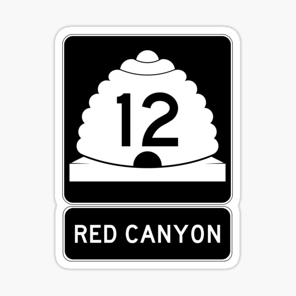 "Utah 12 - Red Canyon" Sticker for Sale by NewNomads | Redbubble