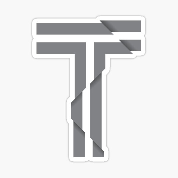 "T letter " Sticker for Sale by nopphol | Redbubble