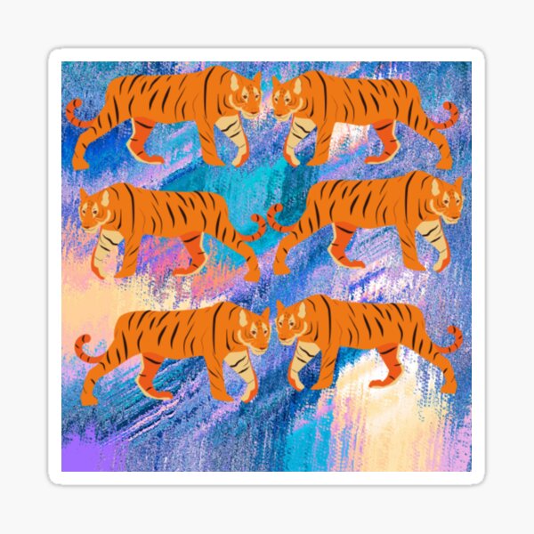 "Tigers" Sticker by pallavishinde93 | Redbubble