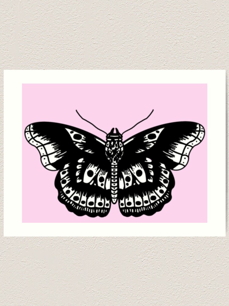 "Harry Styles Moth Tattoo " Art Print for Sale by Jade1411 | Redbubble