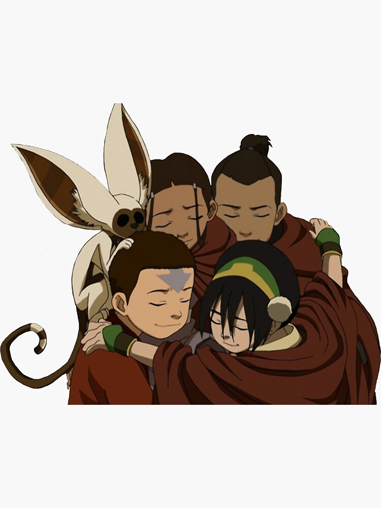 "Team Avatar Hugging" Sticker for Sale by m-pleiades | Redbubble