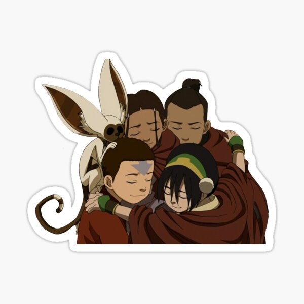 "Team Avatar Hugging" Sticker for Sale by m-pleiades | Redbubble