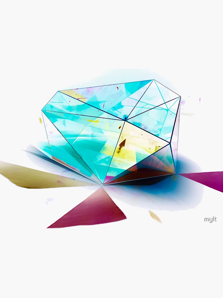 "inverted diamond" Sticker for Sale by mylt | Redbubble