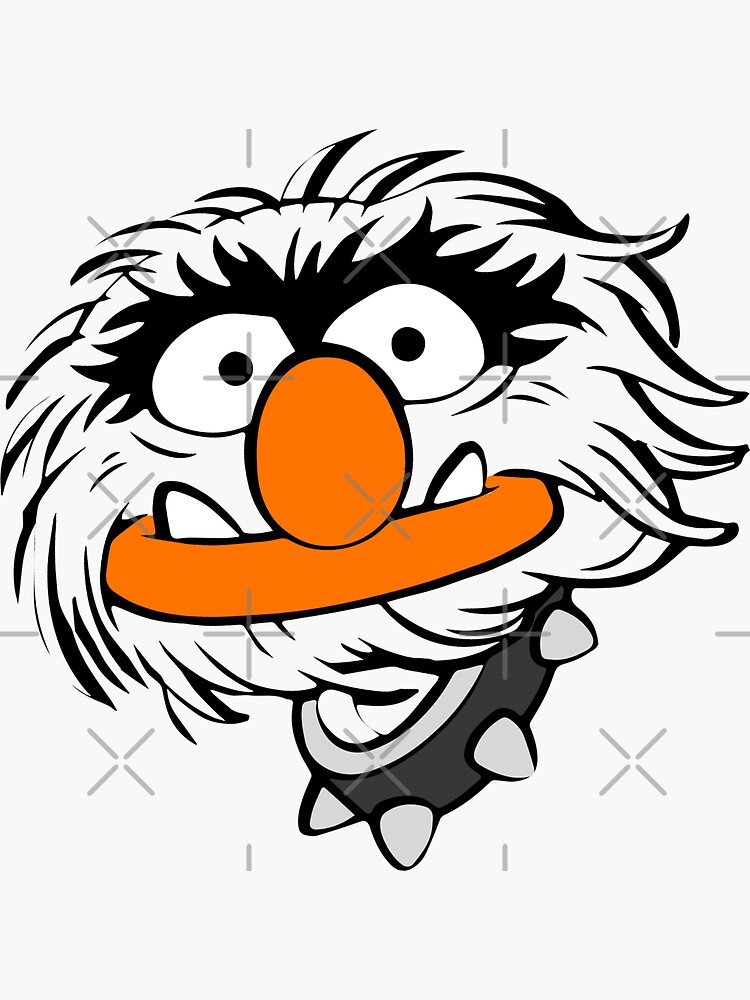 "Animal Funny Muppet" Sticker for Sale by AllWellia | Redbubble