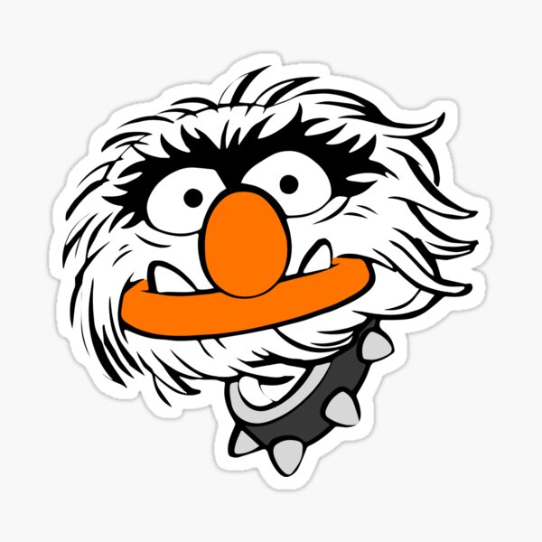 "Animal Funny Muppet" Sticker for Sale by AllWellia | Redbubble