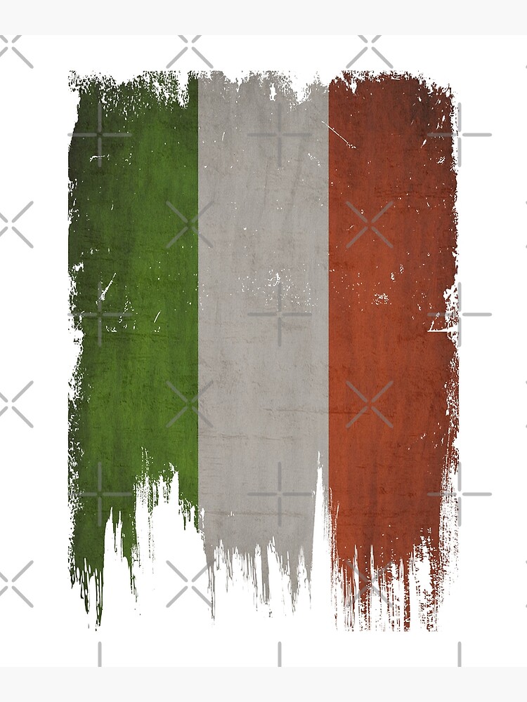 "Italian Distressed Flag (I Love Italy • Bella Ciao • Vintage Retro ...