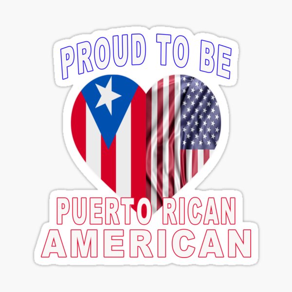 "Proud To Be Puerto Rican American" Sticker by majeed10 | Redbubble