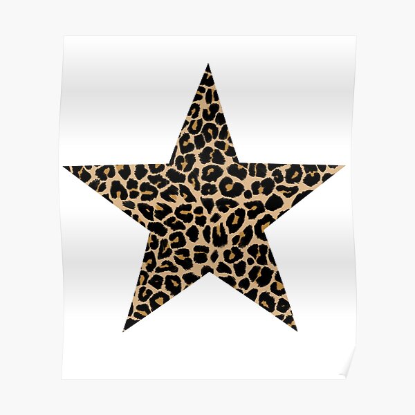 "Leopard Print Traditional Colours" Poster for Sale by OneThreeSix ...