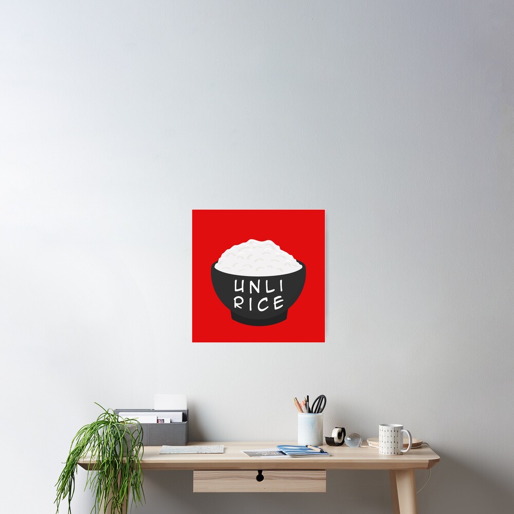 "Filipino Unli Rice" Poster by macaowl | Redbubble