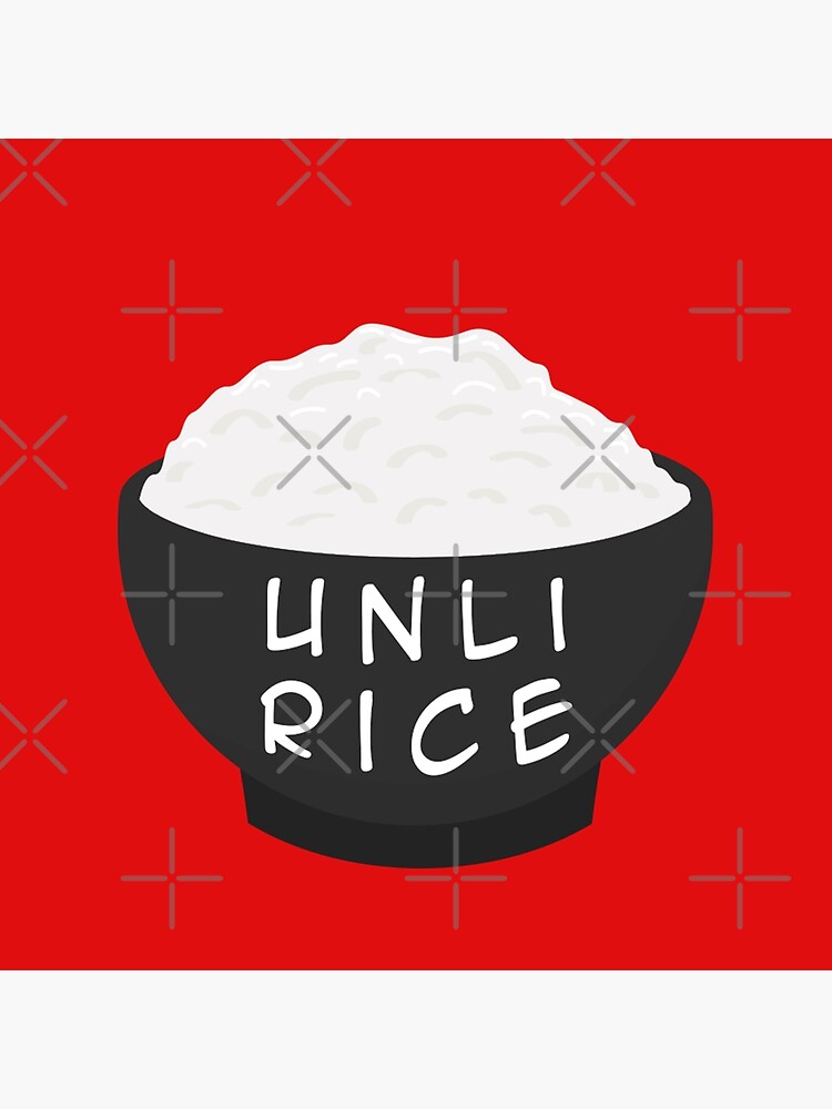 "Filipino Unli Rice" Poster by macaowl | Redbubble