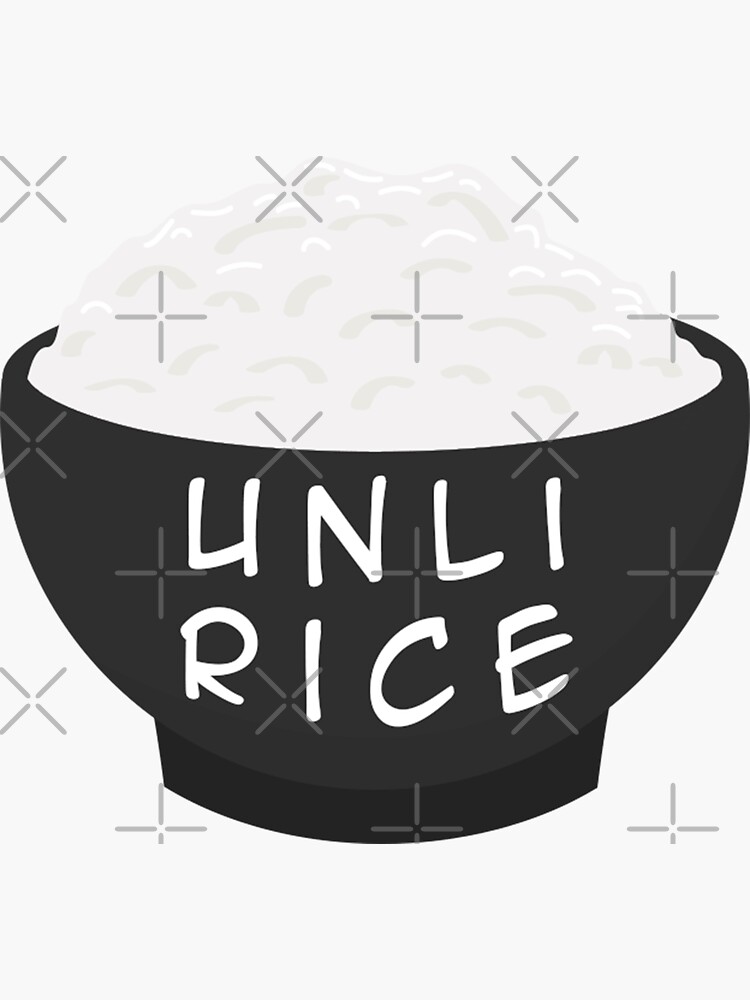 "Filipino Unli Rice" Sticker for Sale by macaowl | Redbubble
