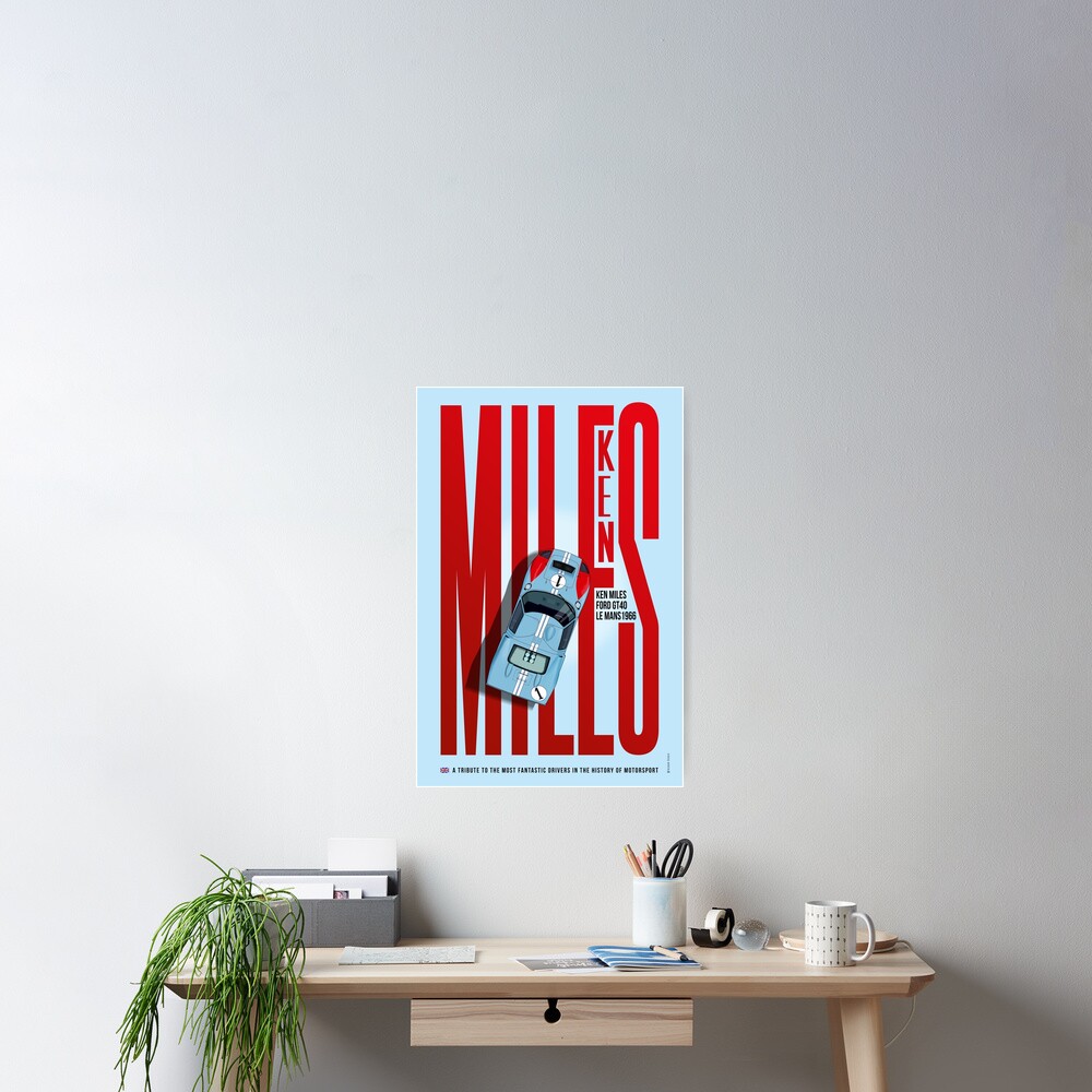 "Ken Miles Tribute" Poster by theodordecker | Redbubble