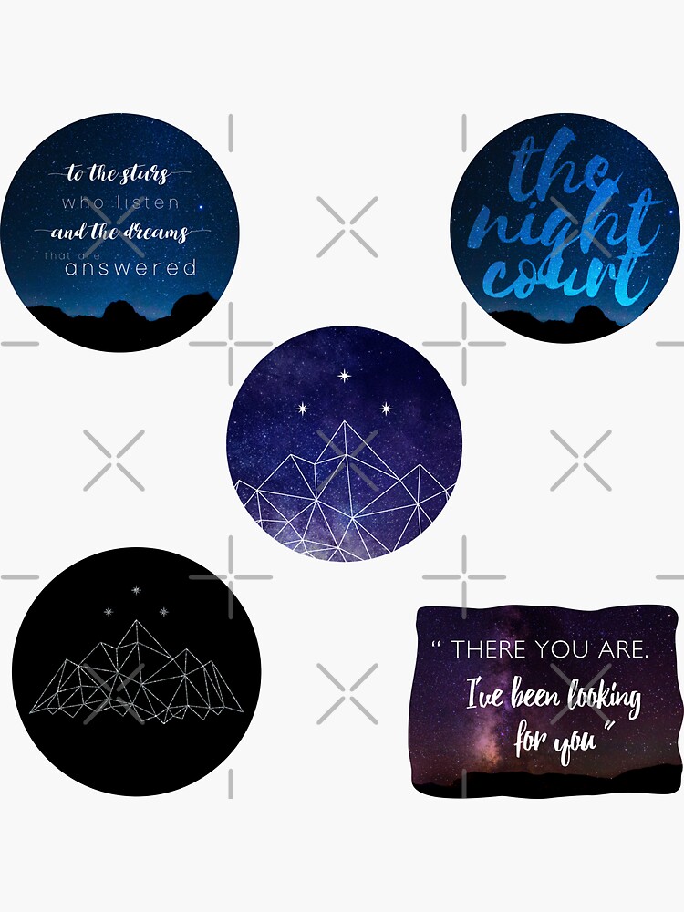 "ACOTAR series bundle pack set" Sticker for Sale by Ranp | Redbubble