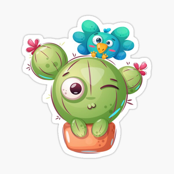 "Best Cactus Friends" Sticker for Sale by Hagiro | Redbubble