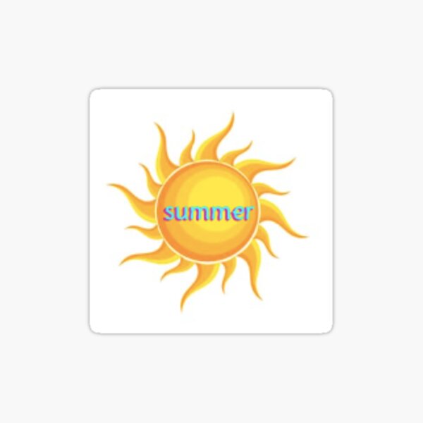 "Summer sun sticker" Sticker for Sale by Alice-bryant | Redbubble