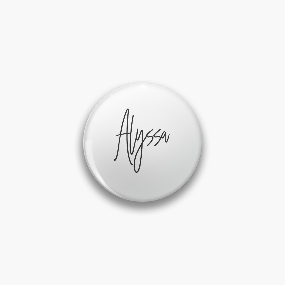 "Alyssa Name Sticker" Sticker for Sale by LucaBearDesigns | Redbubble